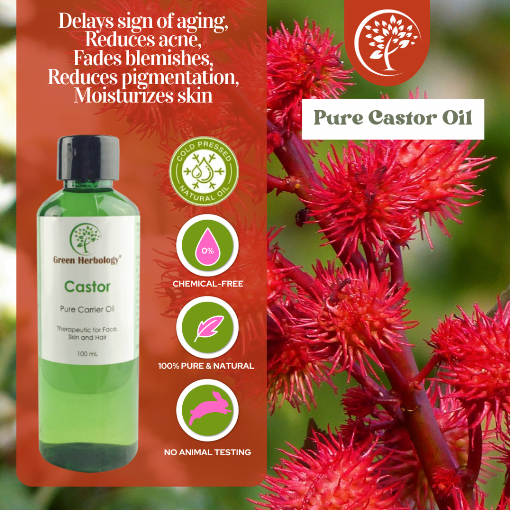 Castor Oil -Skin and Hair | Green Herbology