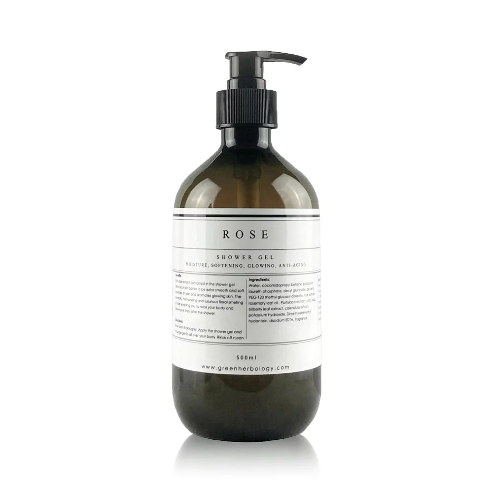 Rose Shower Gel, Softening, Anti-Aging | Green Herbology