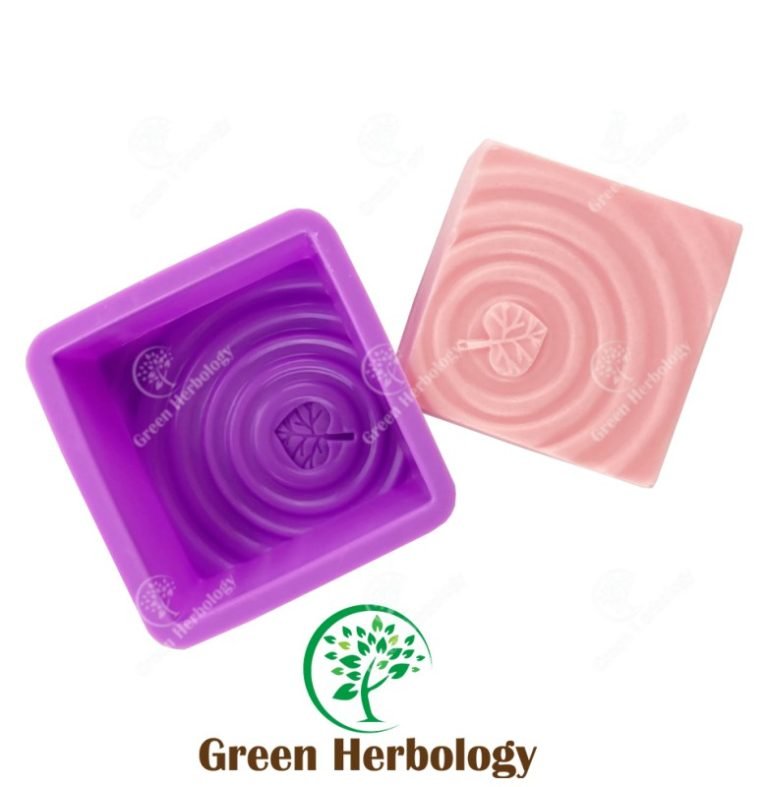 Square Leaf Water Wave Silicone Mold | Green Herbology